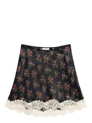 DÔEN Floral Mini Skirt - Fleur Du Palais