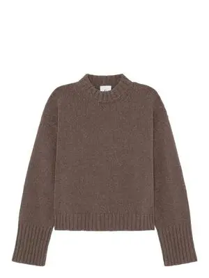 GWYN Relaxed Virgin Wool Crewneck Sweater - Doe