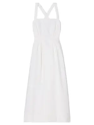 GWYN Camilla Linen Dress - White