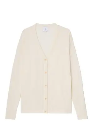 GWYN Lennon Cashmere Cardigan - Ivory