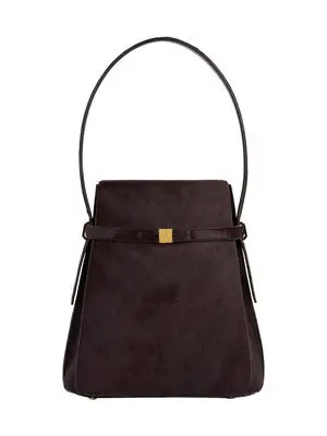 TOTEME Belted Bucket Bag - Wine