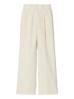 GWYN Henry Wide-leg Trousers - Ivory