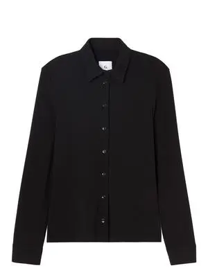 GWYN Slim-fit Button-up Shirt - Black