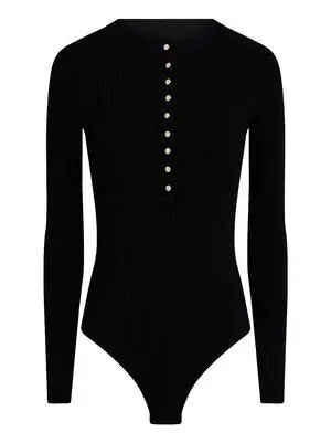 SANDRO Ribbed-Knit Bodysuit