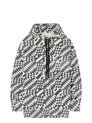 MARANT ETOILE Maldy Oversized Printed Hoodie - Charcoal