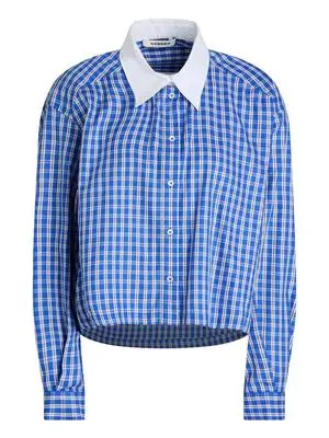 SANDRO Checked Cotton-Jacquard Shirt