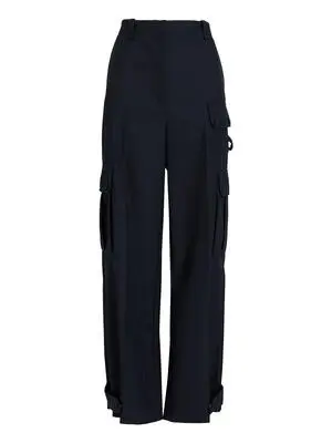 Sandro Twill Cargo Pants - Navy