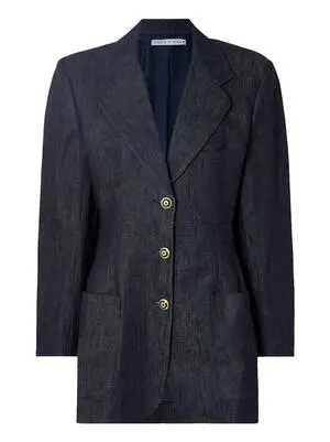 TOLU COKER Denim Blazer - Dark Denim