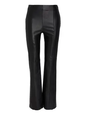 Maje Leather Bootcut Pants - Black