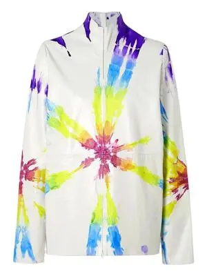 CONNER IVES Tie-dyed Leather Jacket - White