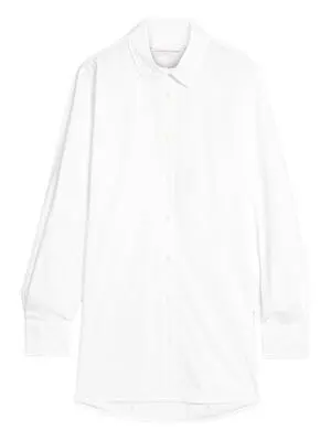 Carolina Herrera Oversized Cotton-poplin Shirt - White