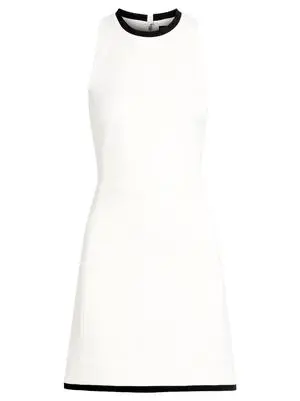 Alice + Olivia Marisol Crepe Mini Dress - Off-white