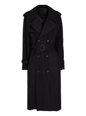 Wardrobe.NYC Belted Cotton-gabardine Trench Coat - Black