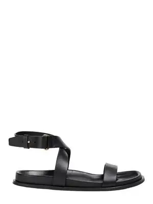 TOTEME Leather Sandals - Black