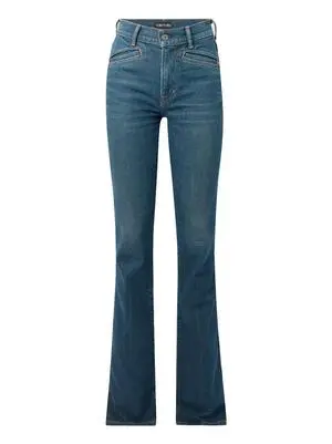 TOM FORD Mid-rise Flared Jeans - Dark Denim