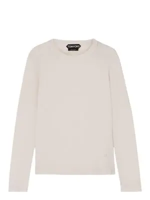 TOM FORD Cashmere And Silk-blend Sweater - Off-white