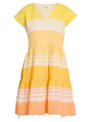 LEMLEM Eshai Striped Mini Dress - Yellow