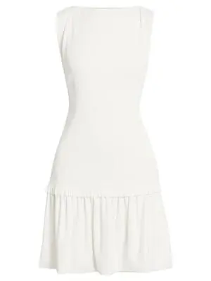 Proenza Schouler Martine Convertible Plissé-crepe Mini Dress - White