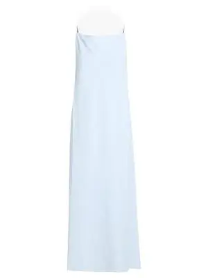 Another Tomorrow Hemp-blend Midi Slip Dress - Sky Blue