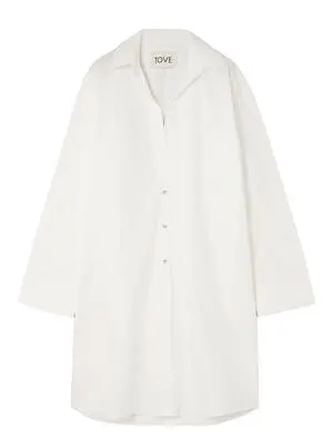 Tove Georgina Oversized Cotton Shirt - White