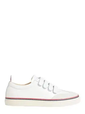 Thom Browne Suede And Leather Sneakers - White