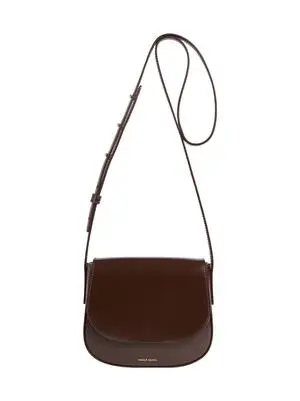 MANSUR GAVRIEL Leather Crossbody Bag - Chocolate