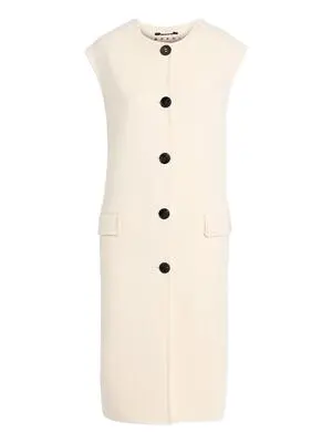 Marni Wool And Cashmere-blend Vest - Ecru