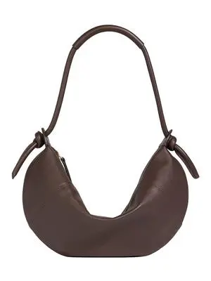 MANSUR GAVRIEL Fortuna Leather Shoulder Bag - Chocolate