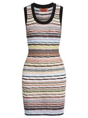 Missoni Spacedyed Ribbed Mini Dress - Black