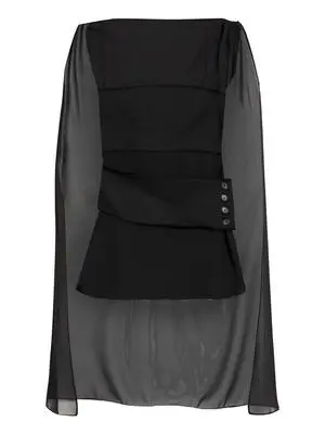 Proenza Schouler Cape-effect Layered Top - Black