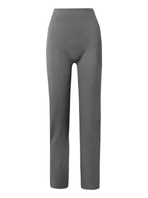 LESET Rio Straight-leg Ponte Pants - Gray