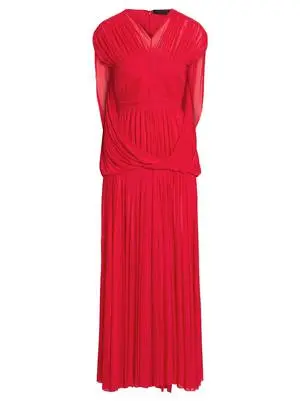 Proenza Schouler Cape-effect Pleated Jersey Maxi Dress - Red