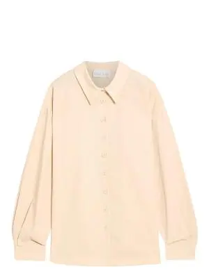 MIKAEL AGHAL Cotton And Linen-blend Shirt - Beige