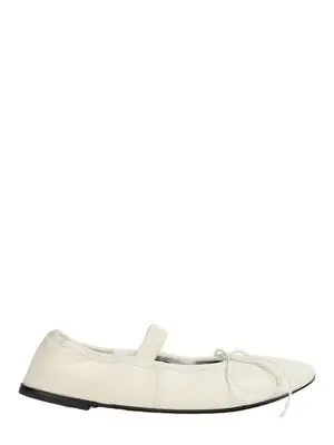 Proenza Schouler Glove Leather Mary Jane Flats - Ivory