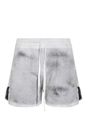 THOM KROM Drawstring Split Shorts - Grey