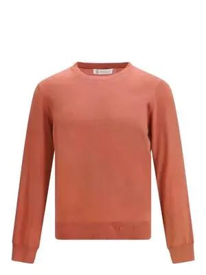 Brunello Cucinelli Crew-neck Sweater - Orange