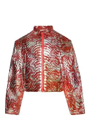 RRR123 Zip-fastening Jacket - Red