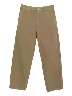 A.p.c. Buttoned Straight Trousers - Green