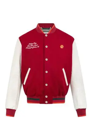 PHILIPP PLEIN Button-fastening Bomber Jacket