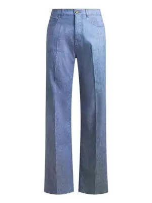 Etro Pressed-crease Straight-leg Jeans - Blue