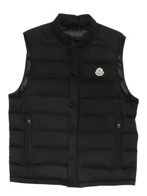 Moncler Logo-patch Gilet - Black