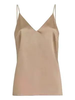 Brunello Cucinelli Stretch V-neck Top - Neutrals