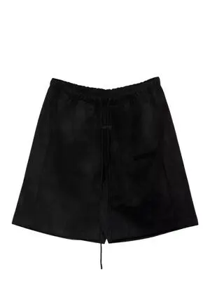 Fear Of God Logo Drawstring Shorts - Black