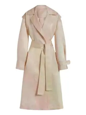Alberta Ferretti Trench Coat With Adjustable Cuffs - Pink