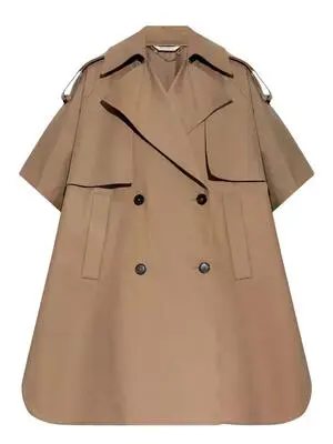 Max Mara Double-breasted Cape Coat - Neutrals