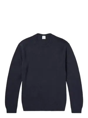 Eleventy Cotton And Silk-blend Sweater - Blue
