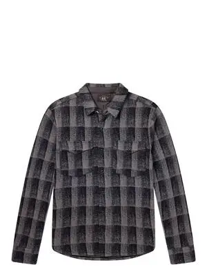 Ralph Lauren Checked Wool And Cashmere-blend Overshirt - Gray