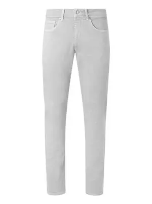 Peter Millar Fairfield Straight-Leg Jeans Gray