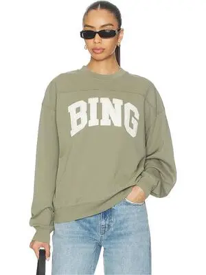 ANINE BING Trenton Sweatshirt Bing - Washed Olive