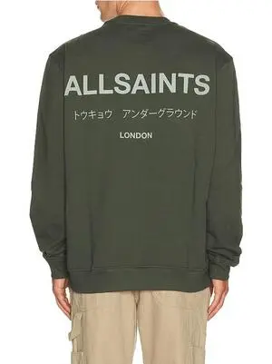 ALLSAINTS Underground Sweatshirt - Garnet Green
